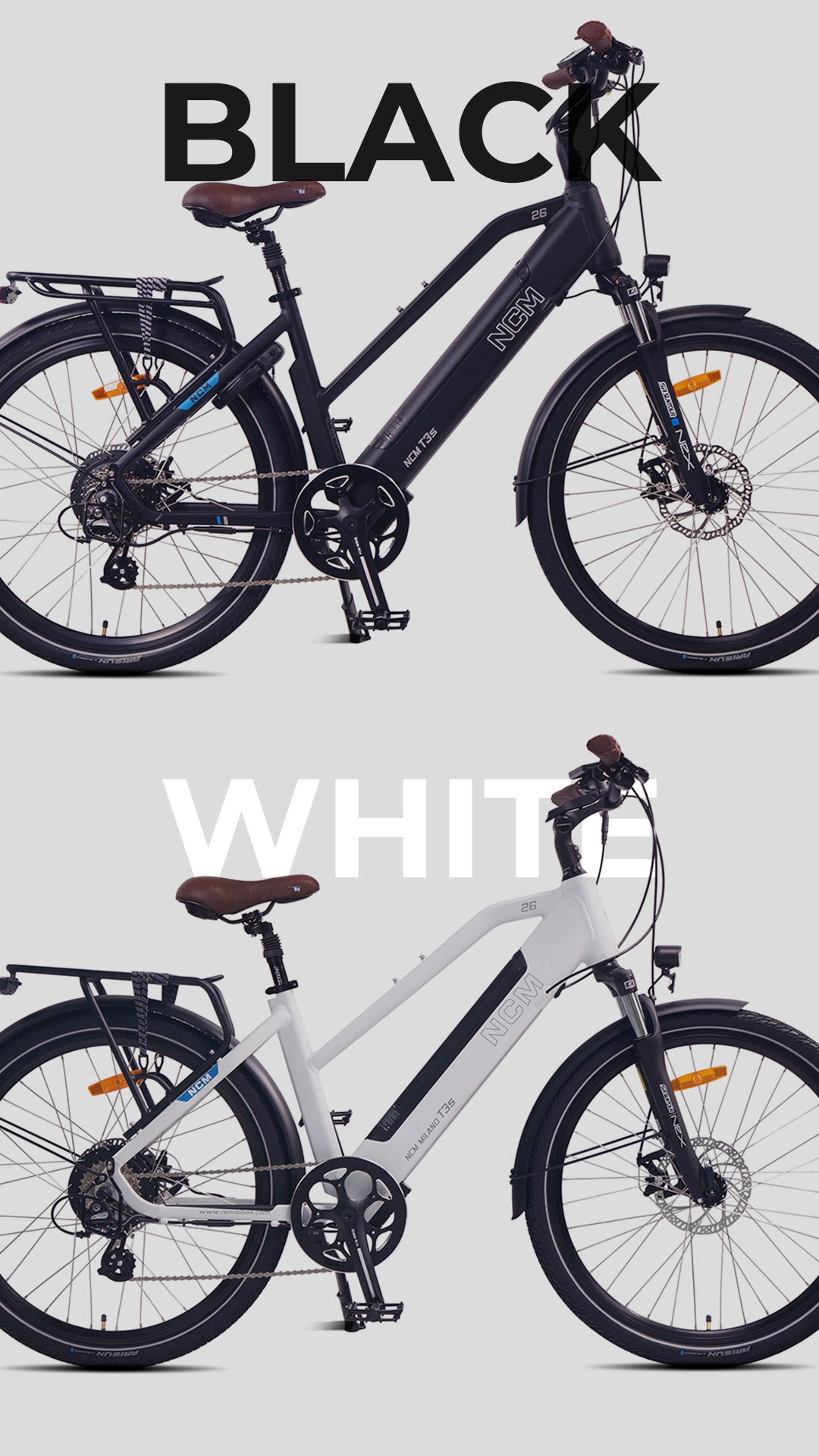 NCM Milano T3s Step Thru Trekking E-Bike | Up to 110km Battery Range